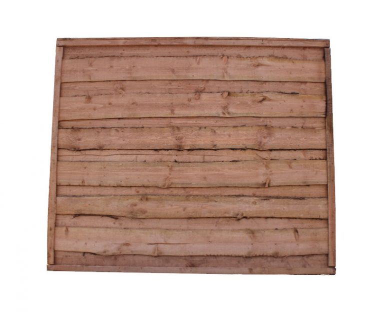 Heavy Duty Waney Lap Fence Panel (Water based treated) – Alan Sproston Ltd